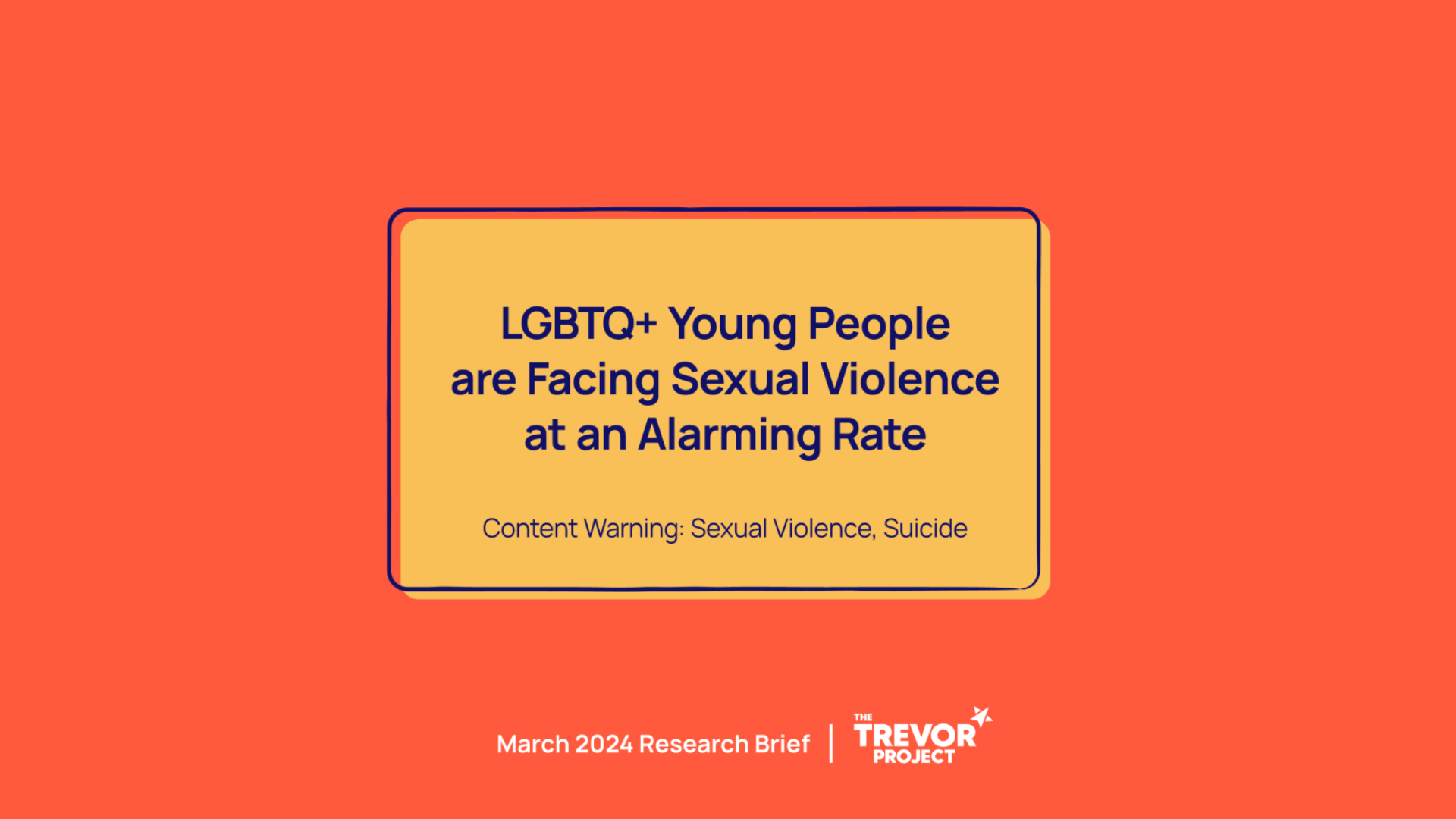 Sexual Violence and Suicide Risk among LGBTQ+ Young People | The Trevor ...